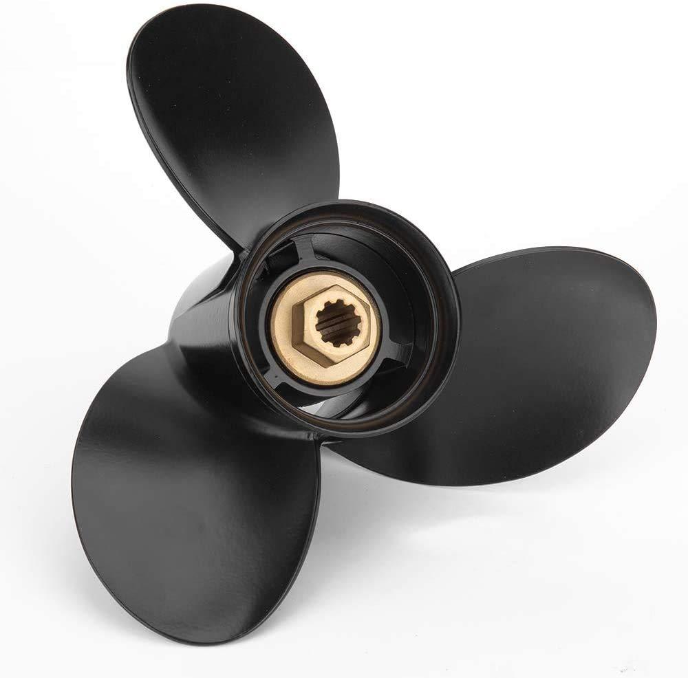 Aluminum Outboard Boat Propellers fit Mercury Engines 9.9-25HP 10 Spli ...